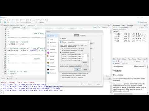 L04 Exploring the Menus in RStudio - YouTube
