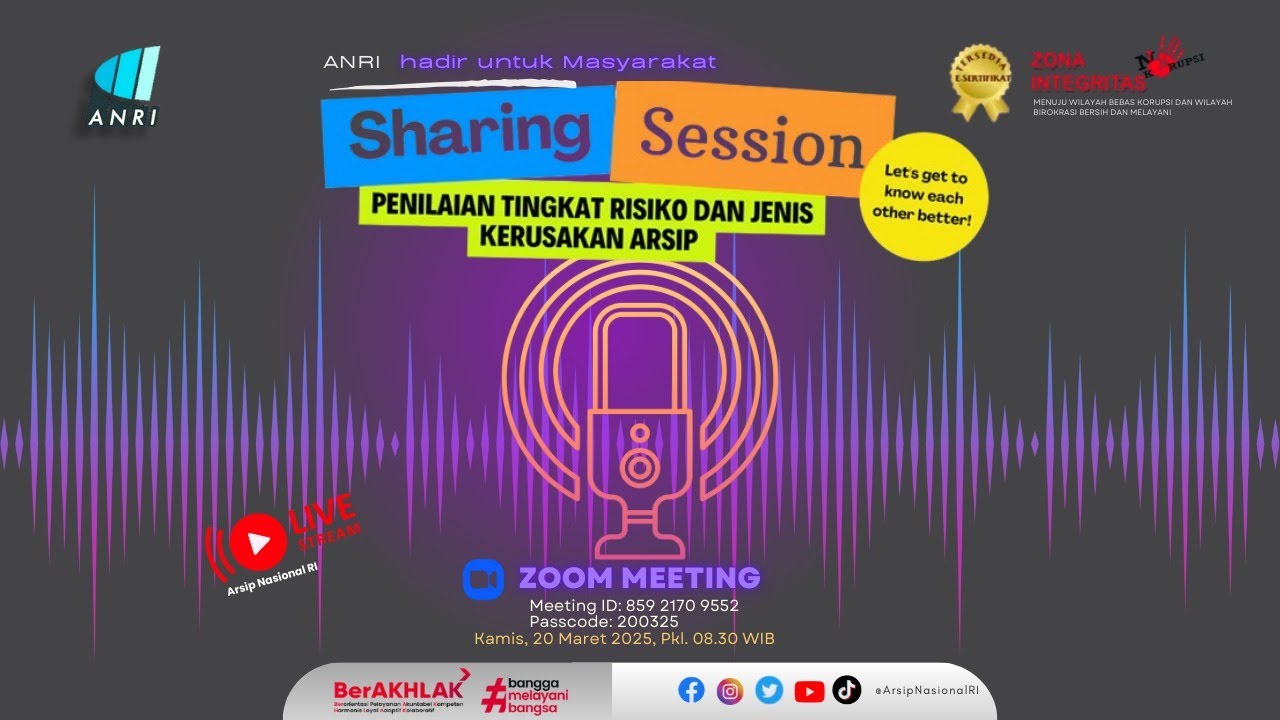 Sharing Session #Part1 "Penilaian Tingkat Risiko dan Jenis Kerusakan Arsip" - YouTube