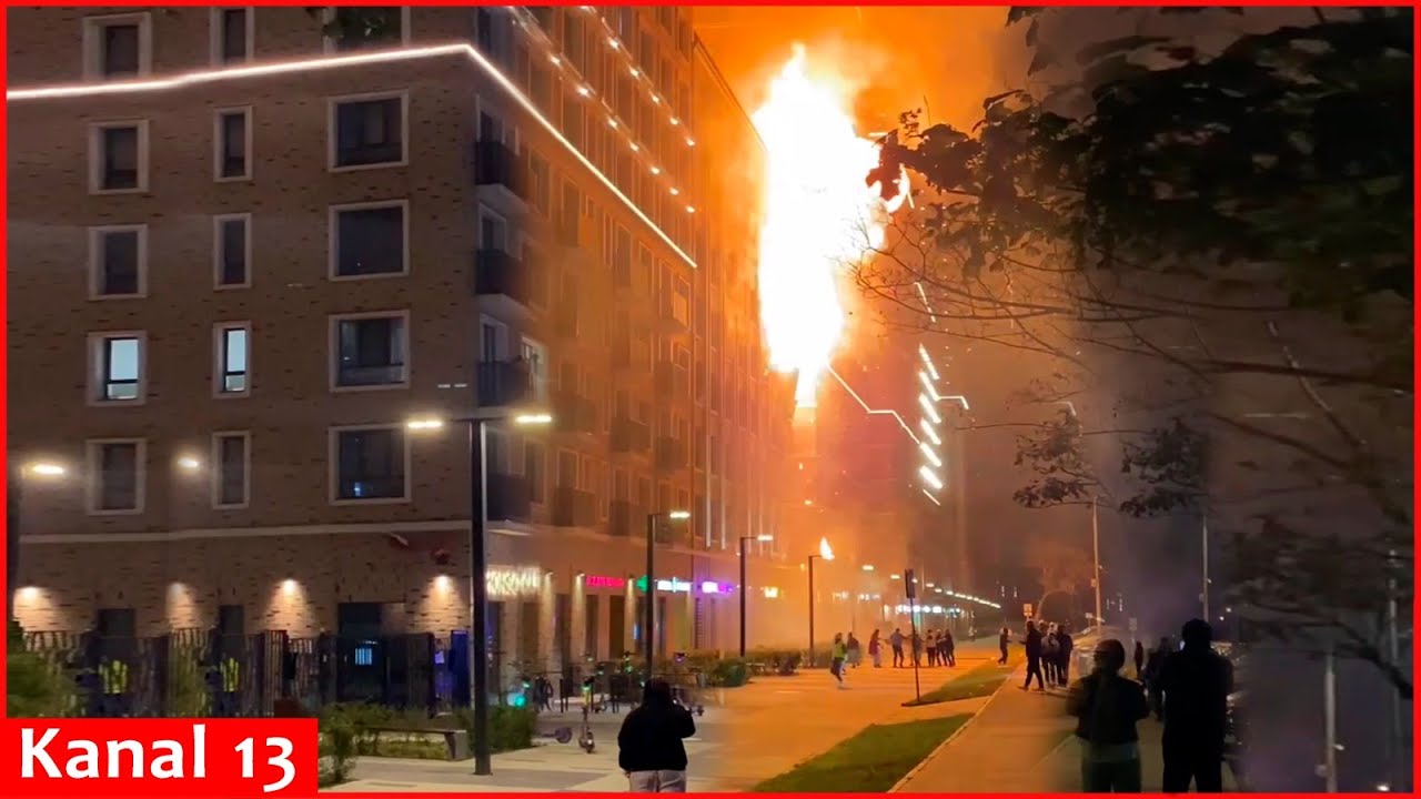 A fierce explosion and fire occurred in a residential complex in Moscow ...