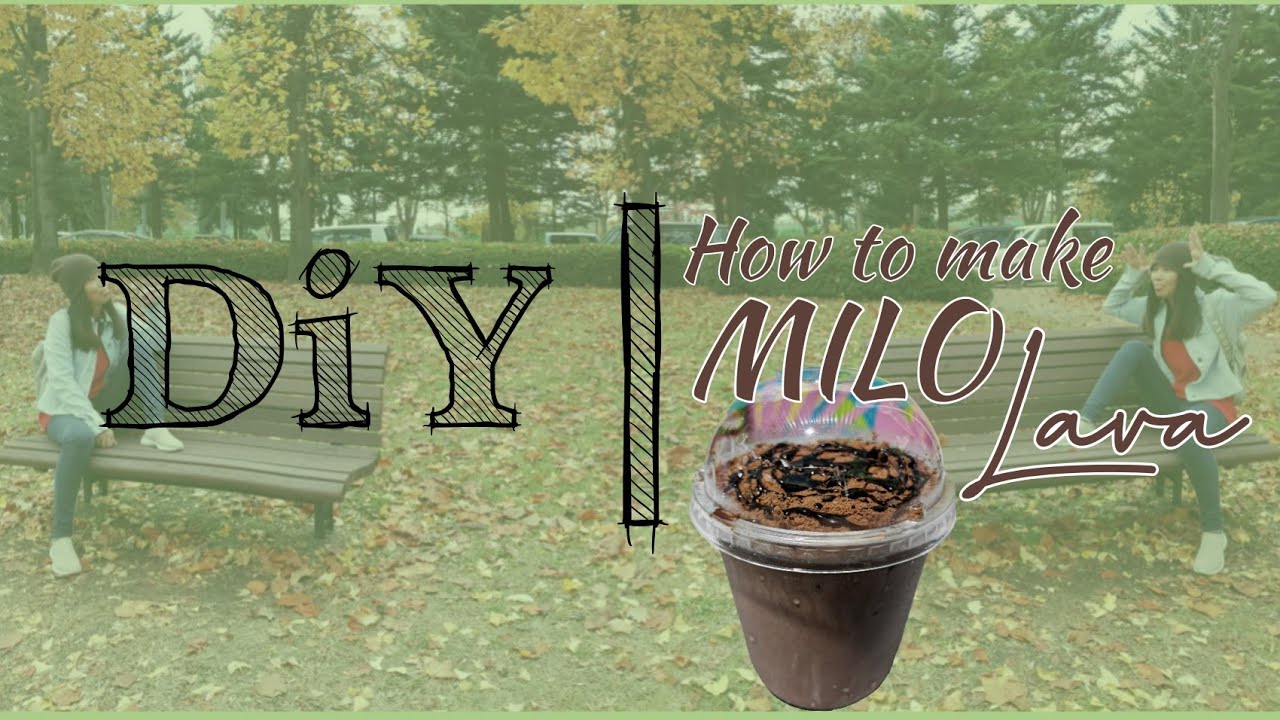 DiY: How to Make Milo Lava | Milo Lava Drink - YouTube