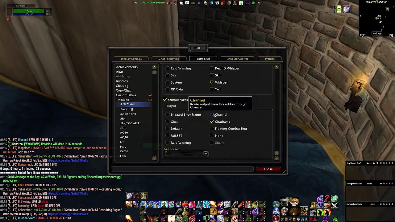 WoW Classic Mage BWL/MC (Nightslayer Anniversary) - YouTube