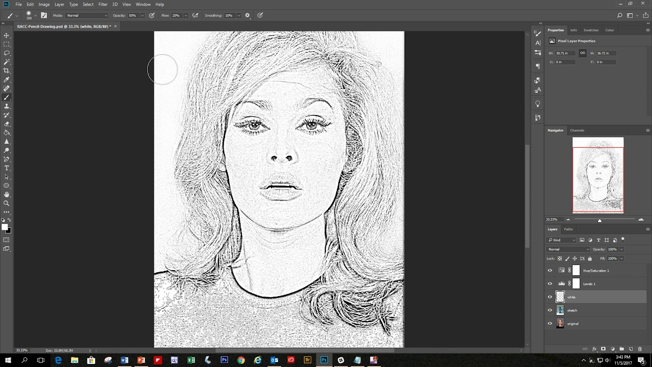 Photoshop Tutorial - How do create a pencil drawing from a photo - YouTube