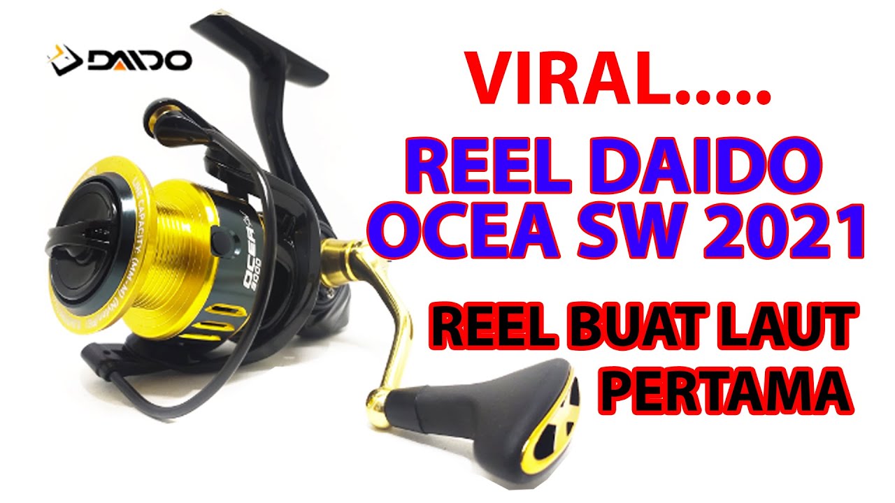 Reel Daido Ocea SW Saltwater 1000 2000 3000 4000 6000 - YouTube
