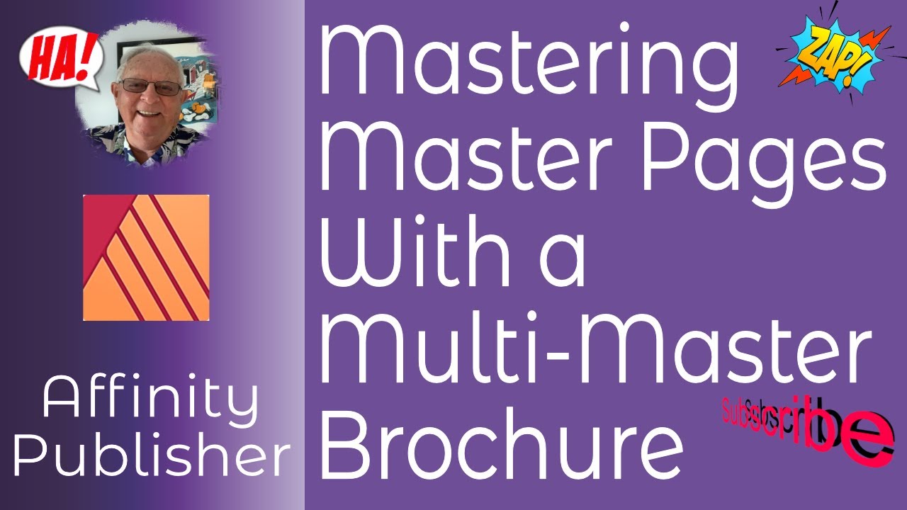 A Project in Affinity Publisher and Mastering Master Pages Creating A ...