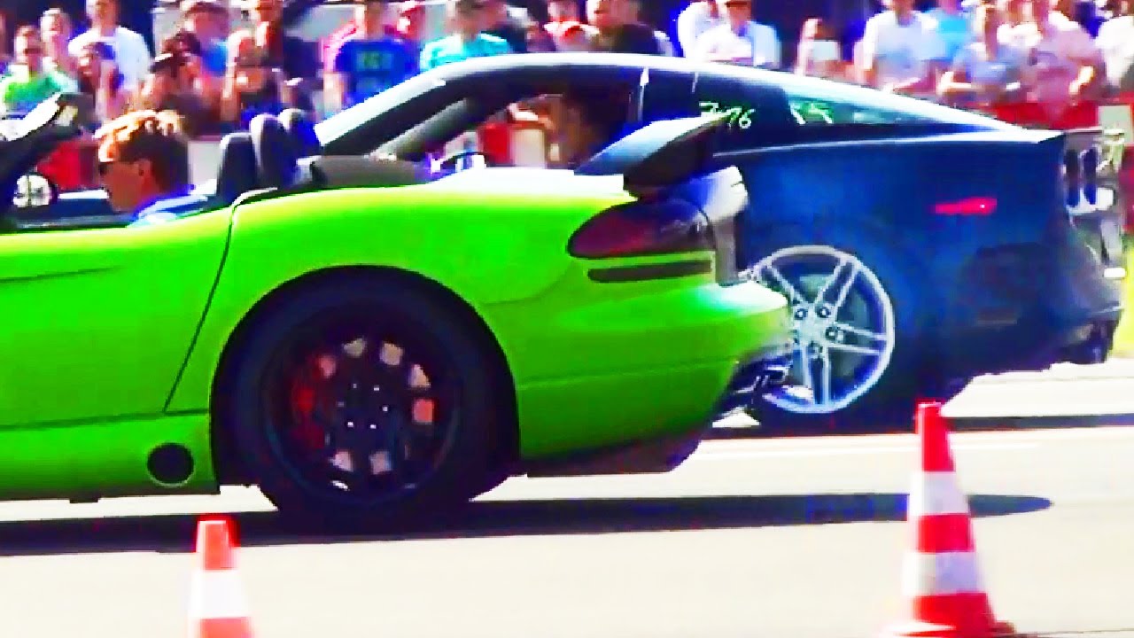 Corvette C6 vs Dodge Viper SRT 10 Drag Race 1/4 Mile Viertelmeile ...