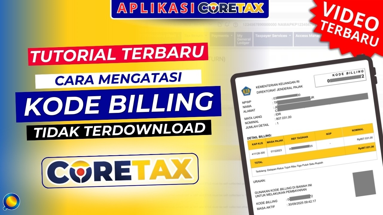 Tutorial Mengetahui Kode Billing Yang Belum Dibayar Di Coretax | Solusi E-Billing Tidak ...