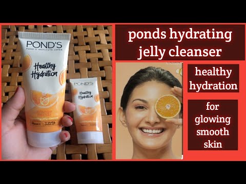 ponds healthy hydration|| Orange nectar|| hydrating jelly cleanser ...
