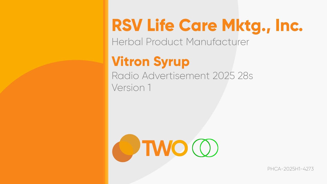 Vitron Syrup Radio Ad 2025 28s (Version 1) - YouTube