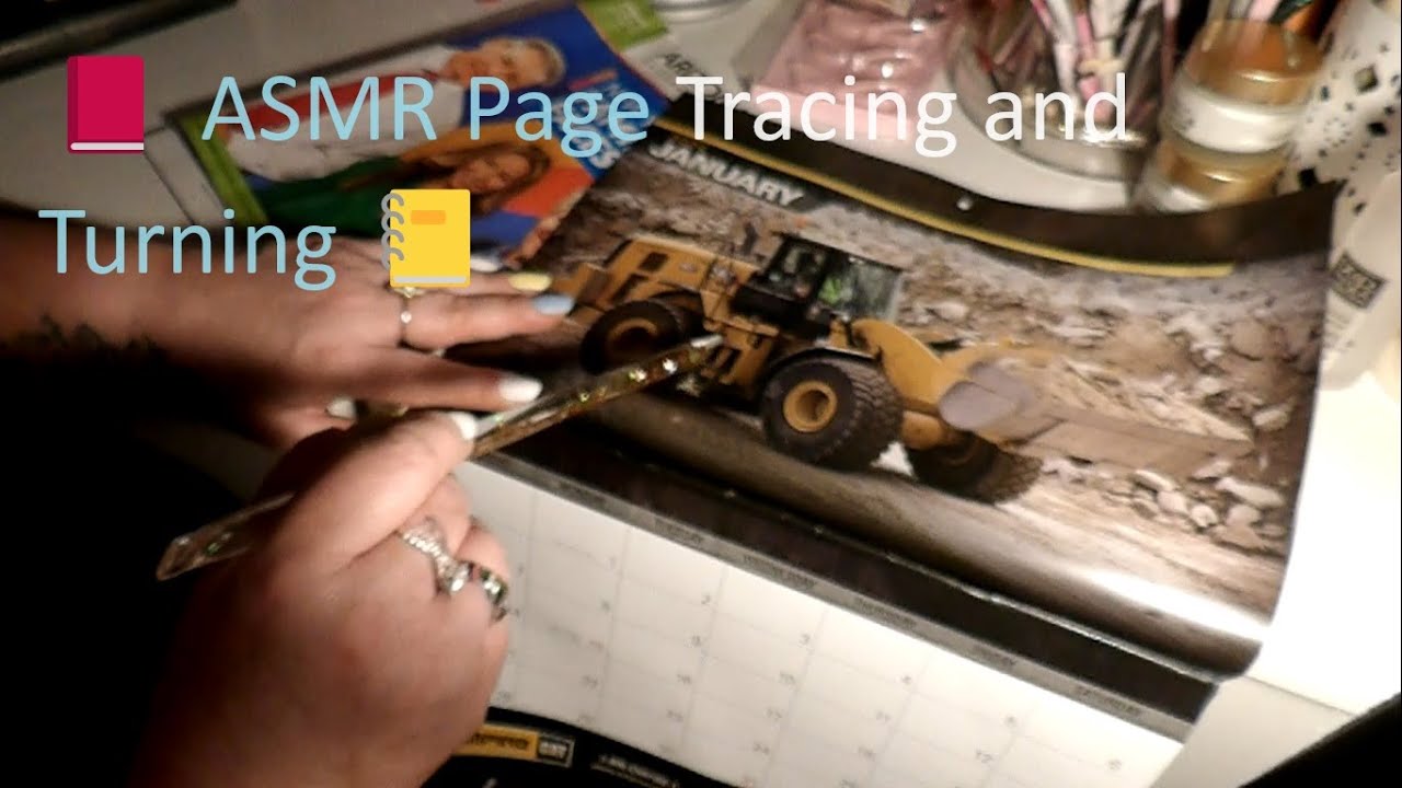 ASMR Page Tracing and Turning - YouTube