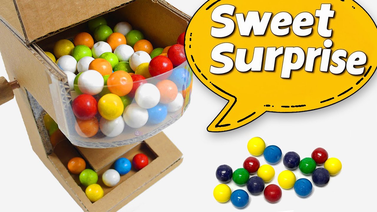 Cute DIY Cardboard Candy Dispenser Machine 🪄 How To - YouTube