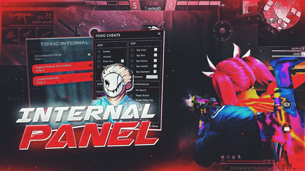 FREE PANEL PC GRATIS OB47 ANTIBAN | AIMBOT || TOXIC PANEL || ANTI BAN ...