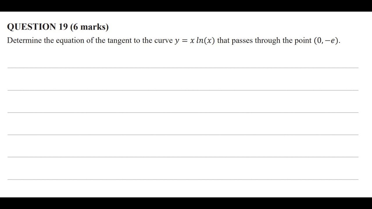 Sample Exam Paper 1, Question 19 | QCAA Mathematical Methods - YouTube
