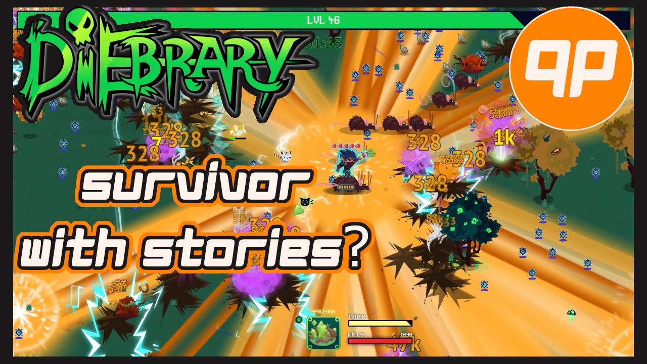 What is Diebrary? | Arena Action Roguelike Survivor With "Stories ...