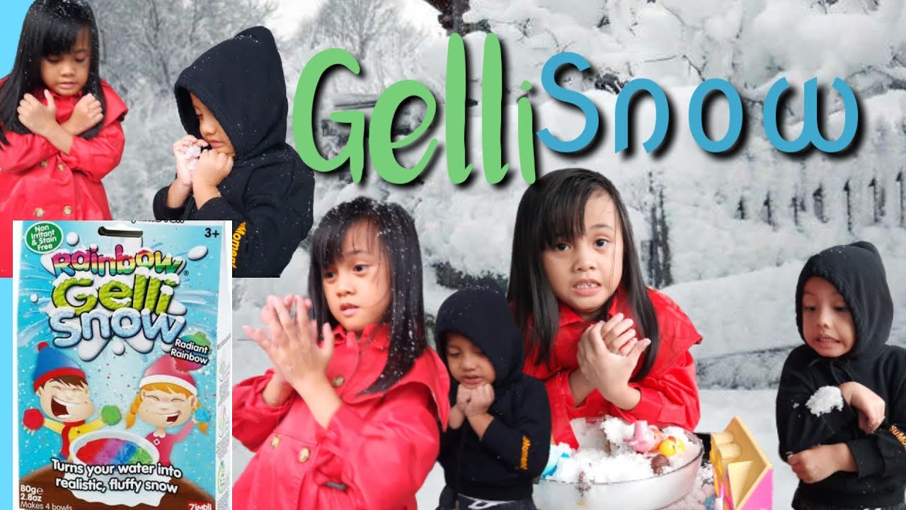 mainan anak - salju beneran gelli snow salju buatan | asiknya main ...