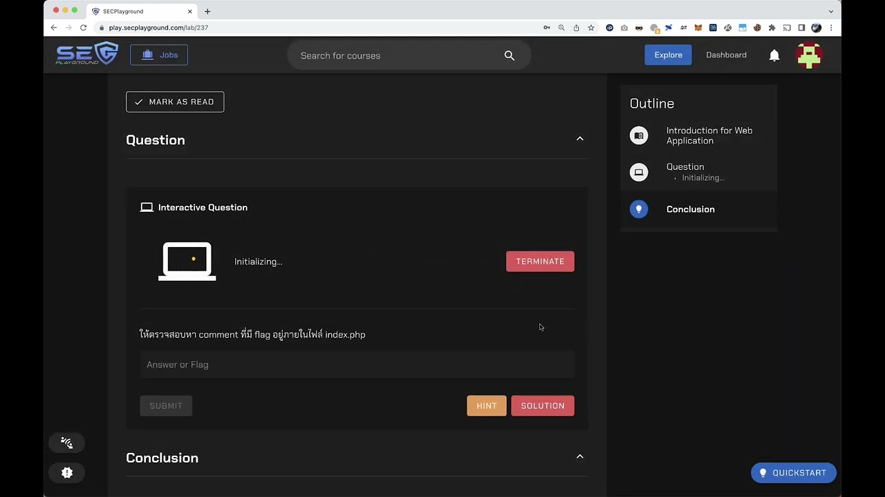 VDO สาธิตการเล่น SECPlayground ในหมวดฟรี - YouTube