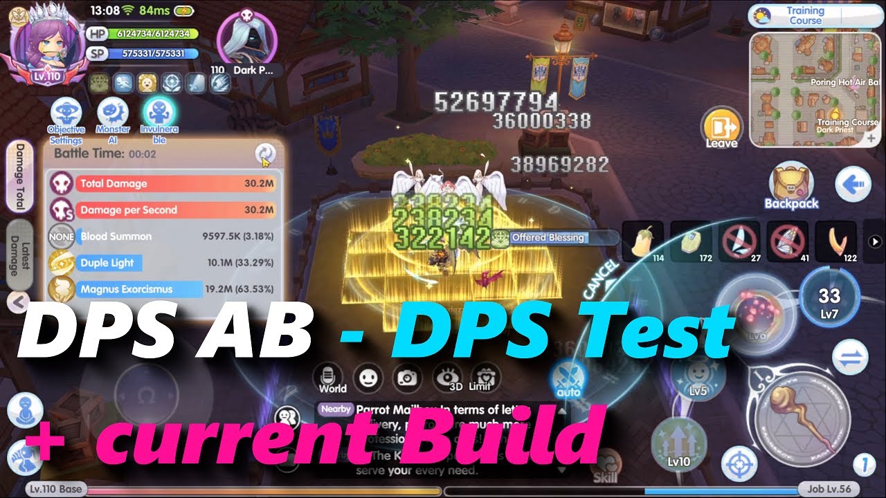 DPS AB DPS test + current Build | rox | Ragnarok X: Next Generation ...