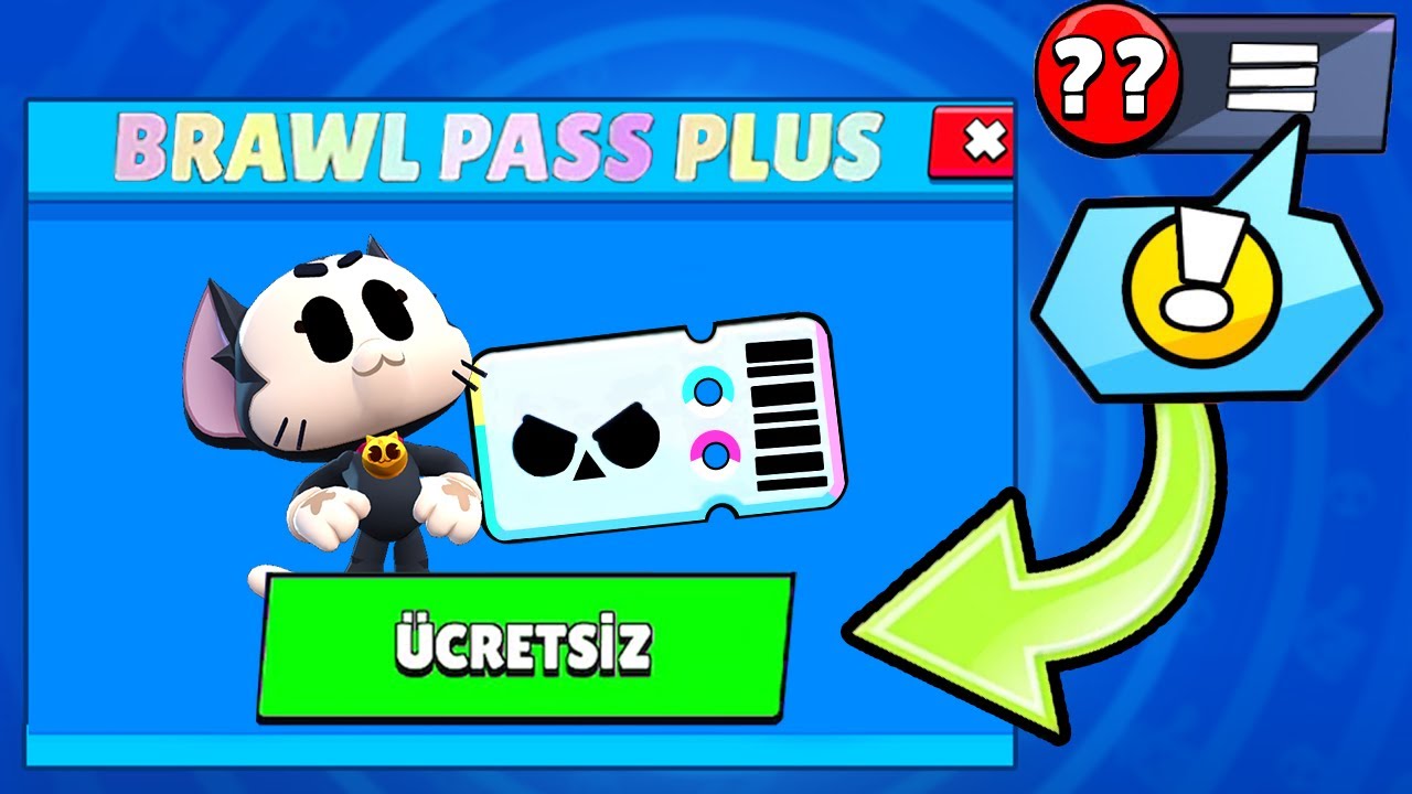 ÜCRETSİZ Brawl Pass PLUS ALDIM ( ÜCRETSİZ KİT ) !!! - Brawl Stars - YouTube