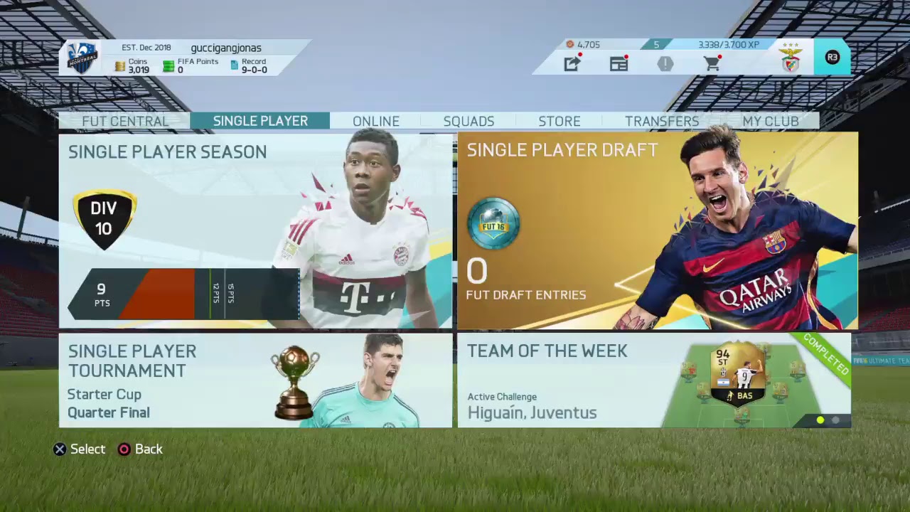 FIFA 16 CAREER MODE - FUT CHAMP GOD - PT/BR - YouTube