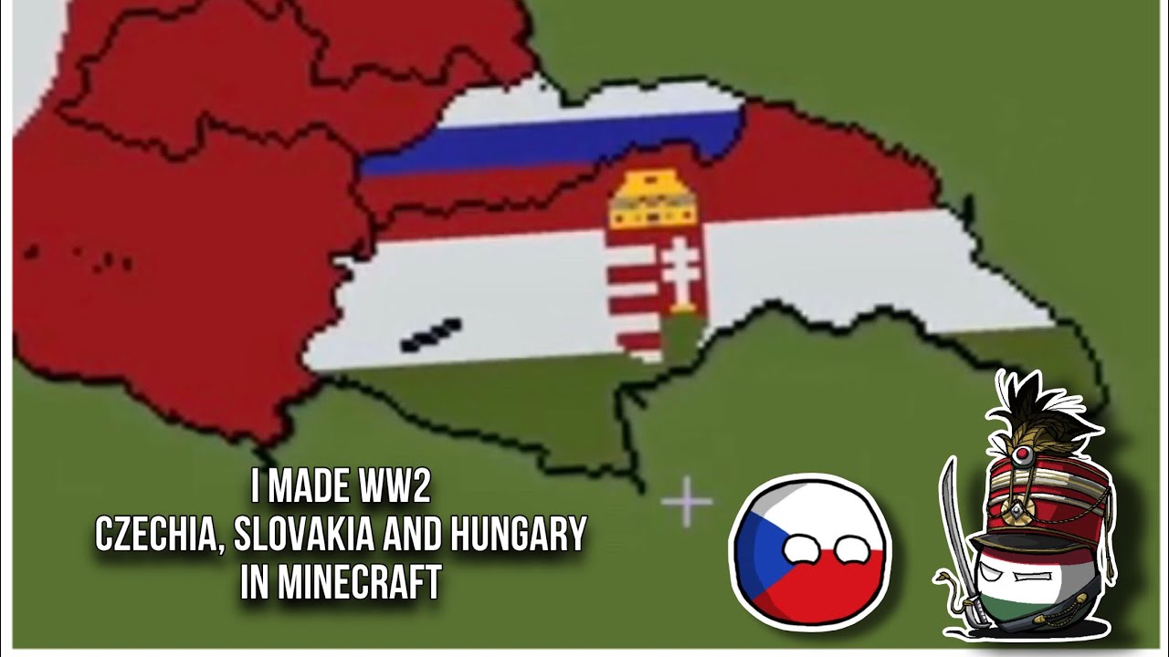 I built ww2 czechia slovakia and hungary in minecraft - YouTube