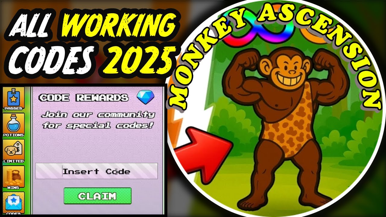 Monkey Ascension Codes June 2025 ⚠️New⚠️ ALL WORKING CODES Roblox Monkey Ascension 2025 - YouTube