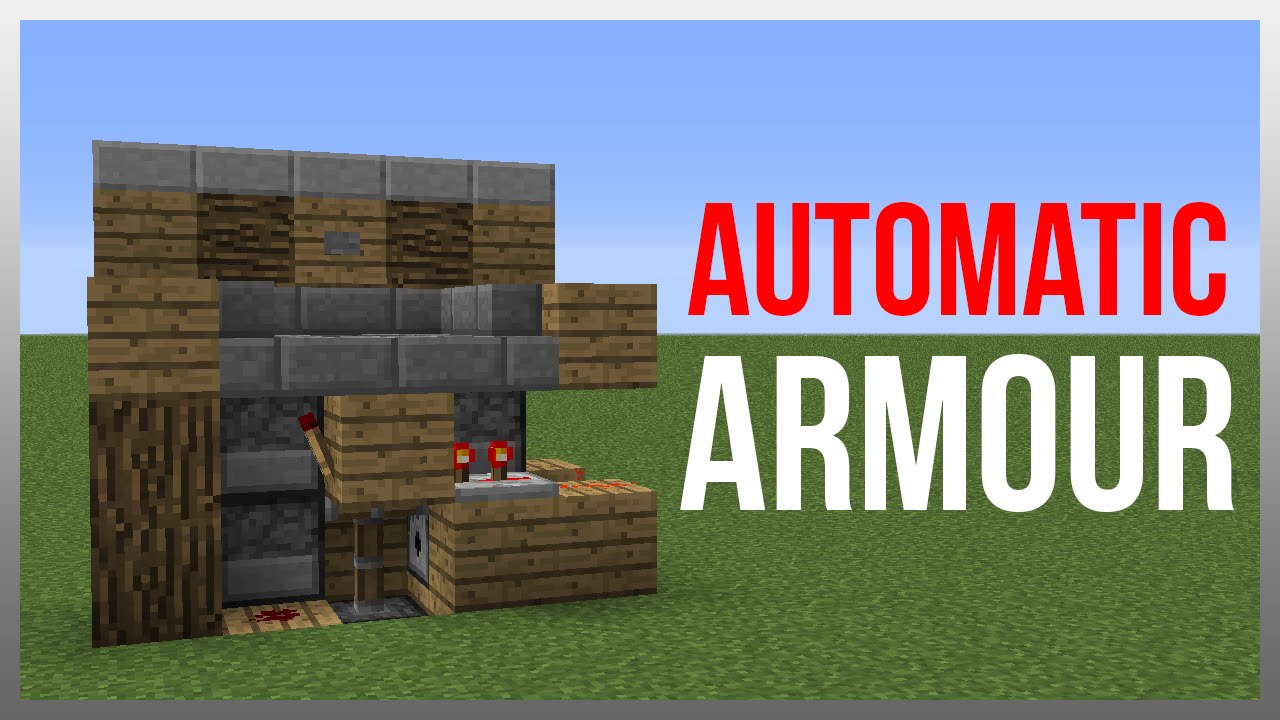 Minecraft 1.12: Redstone Tutorial - Auto Armour Station! (Confirms it ...