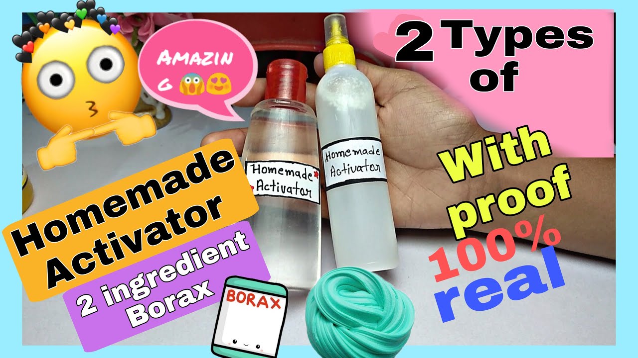 How to make Slime Activator at home!!! With proof😱😱//Borax activator ...