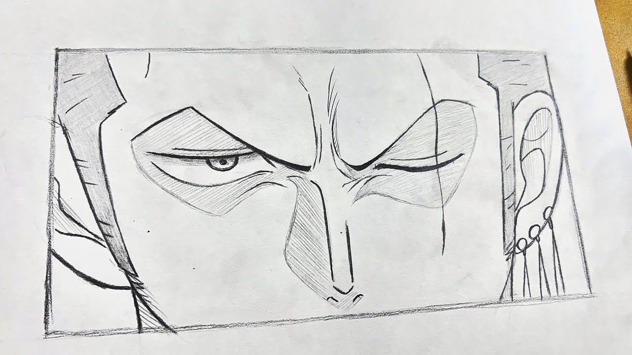 Easy to draw | how to draw zoro from one piece step-by-step - YouTube