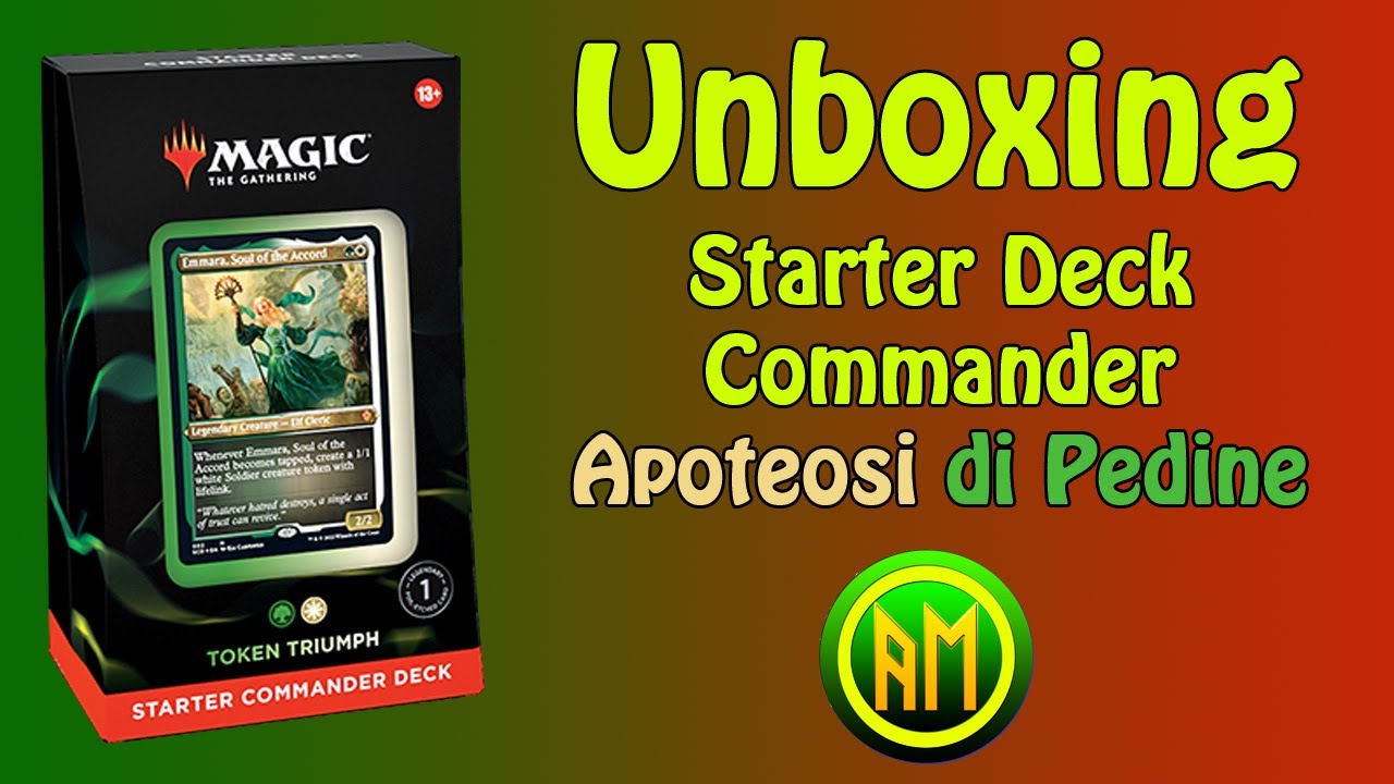 Apoteosi di Pedine 🟢⚪ - Unboxing Commander Deck Introduttivo [MTG ...