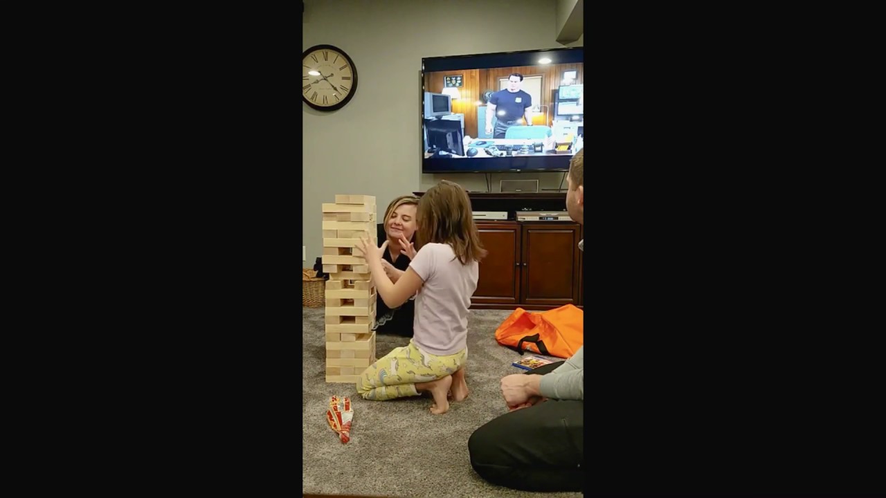 Playing with Fire and playing Giant Jenga - YouTube