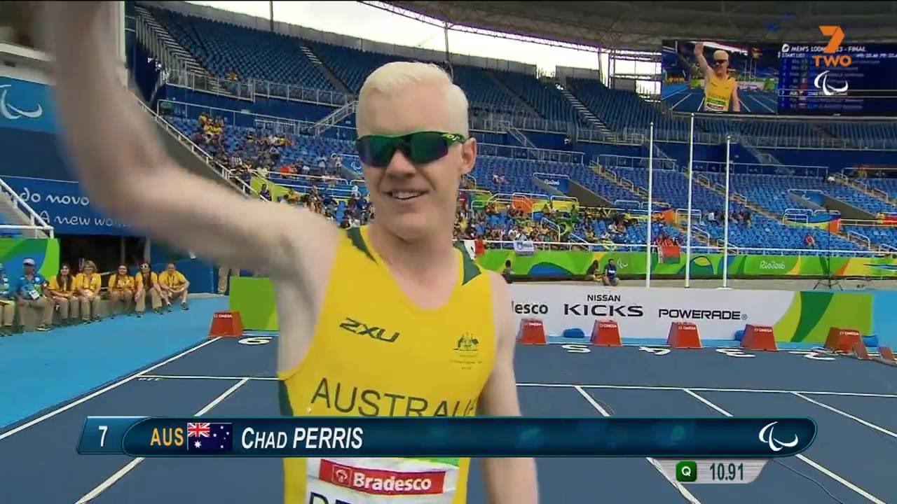 Chad Perris Sprints to Bronze | Athletics | Paralympic Games Rio 2016 ...