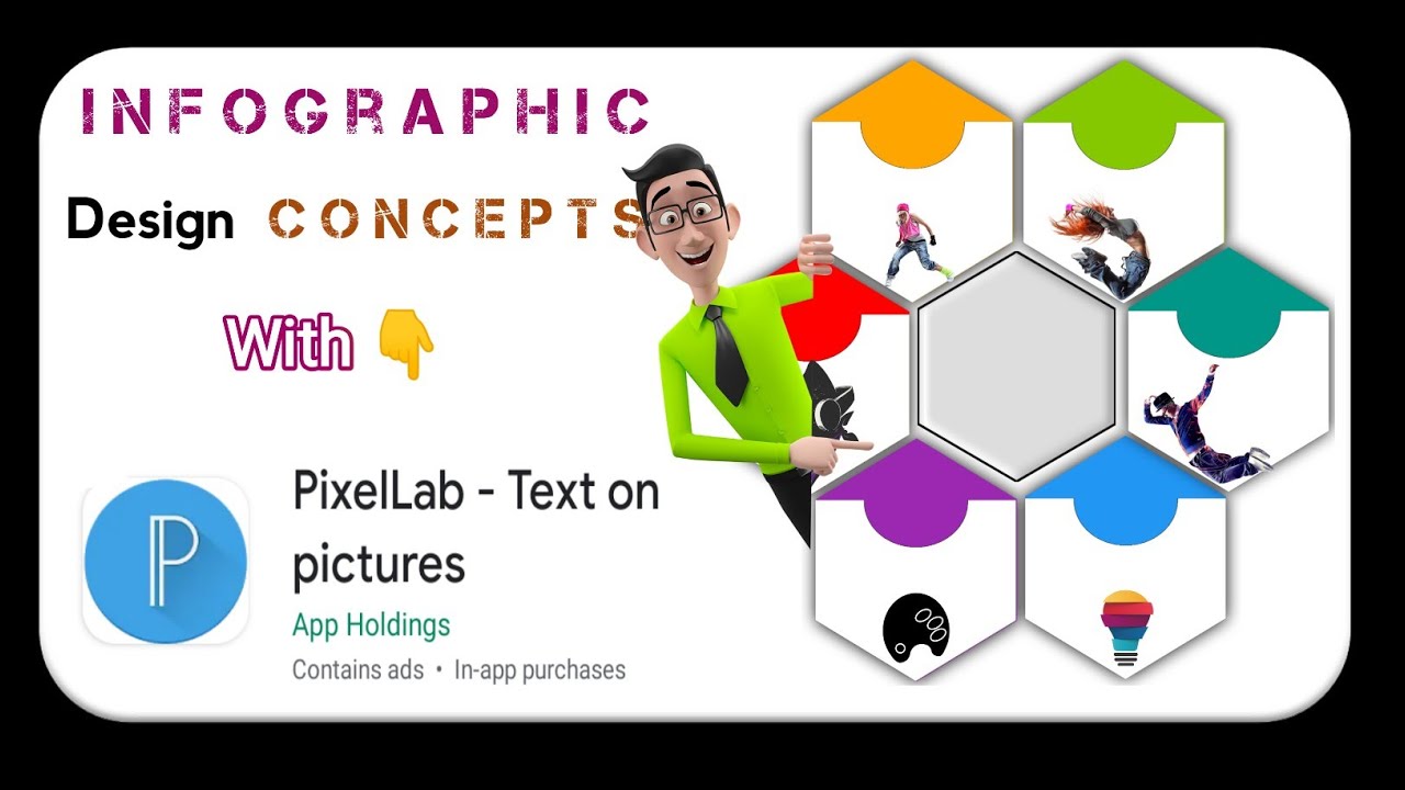 make professional infographic design with pixellab , mobile graphic ...