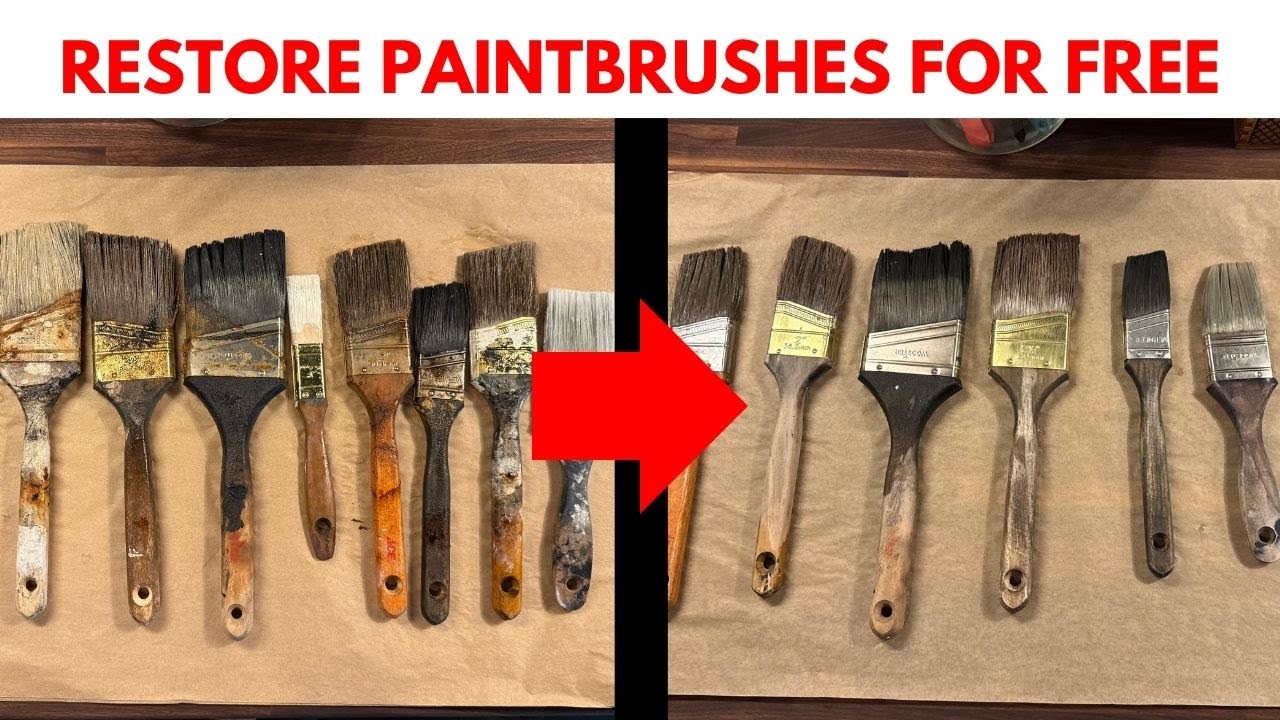 NEVER buy expensive paintbrush cleaners again - restore paintbrushes ...