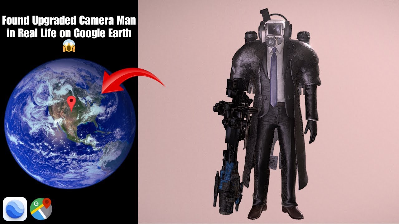 Found Upgraded Cameraman in Real Life on Google Earth! #googlemaps # ...