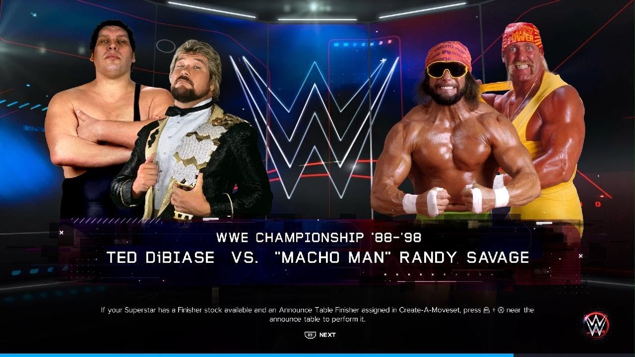 WWE 2K23 Wrestlemania lV Main Event "Million Dollar Man" Ted DiBiase vs ...