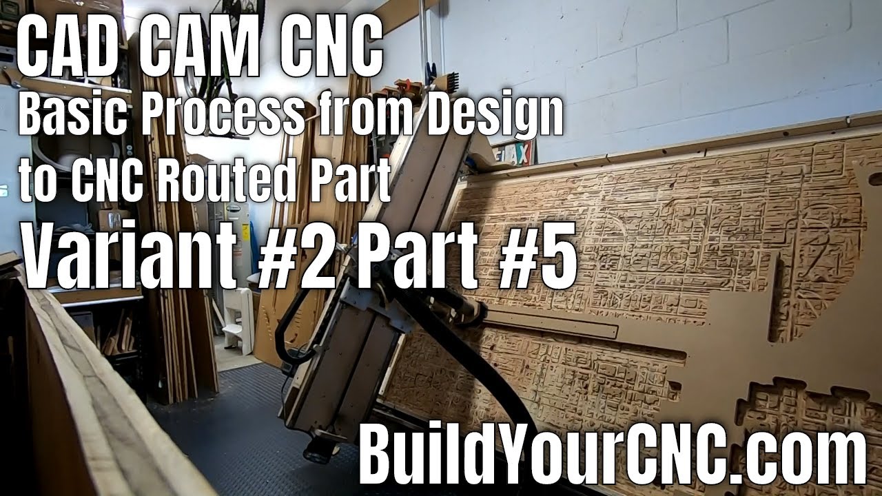 CNC Routing Process (CAD, CAM and CNCl) Variant 2: Part 5 Cut Out the ...