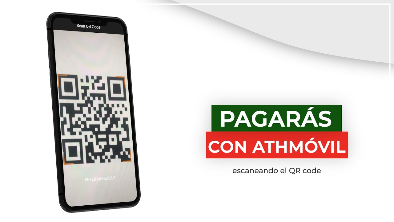 Usa el QR de Ath Móvil para pagar - YouTube