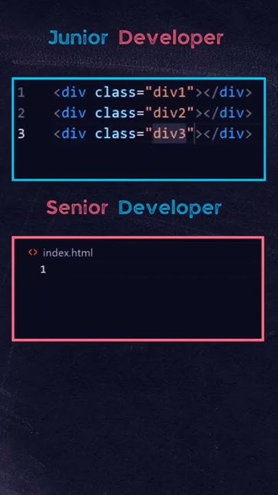 Junior Vs Senior Developer #programming #html #javascript # ... Junior Vs Senior Developer #programming #html #javascript # ...