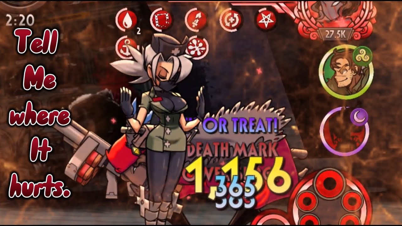 Skullgirls Mobile Final Fang Valentine is crazy. - YouTube