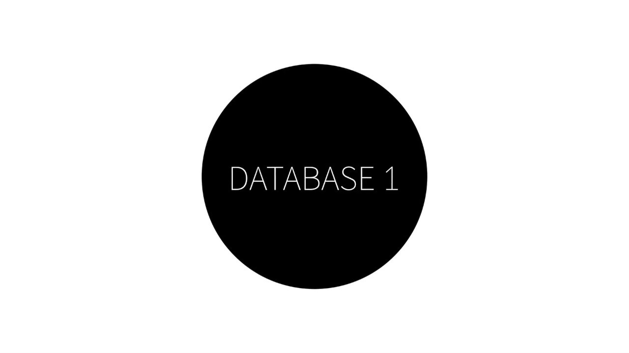 DATABASE1-1.수업소개 - YouTube