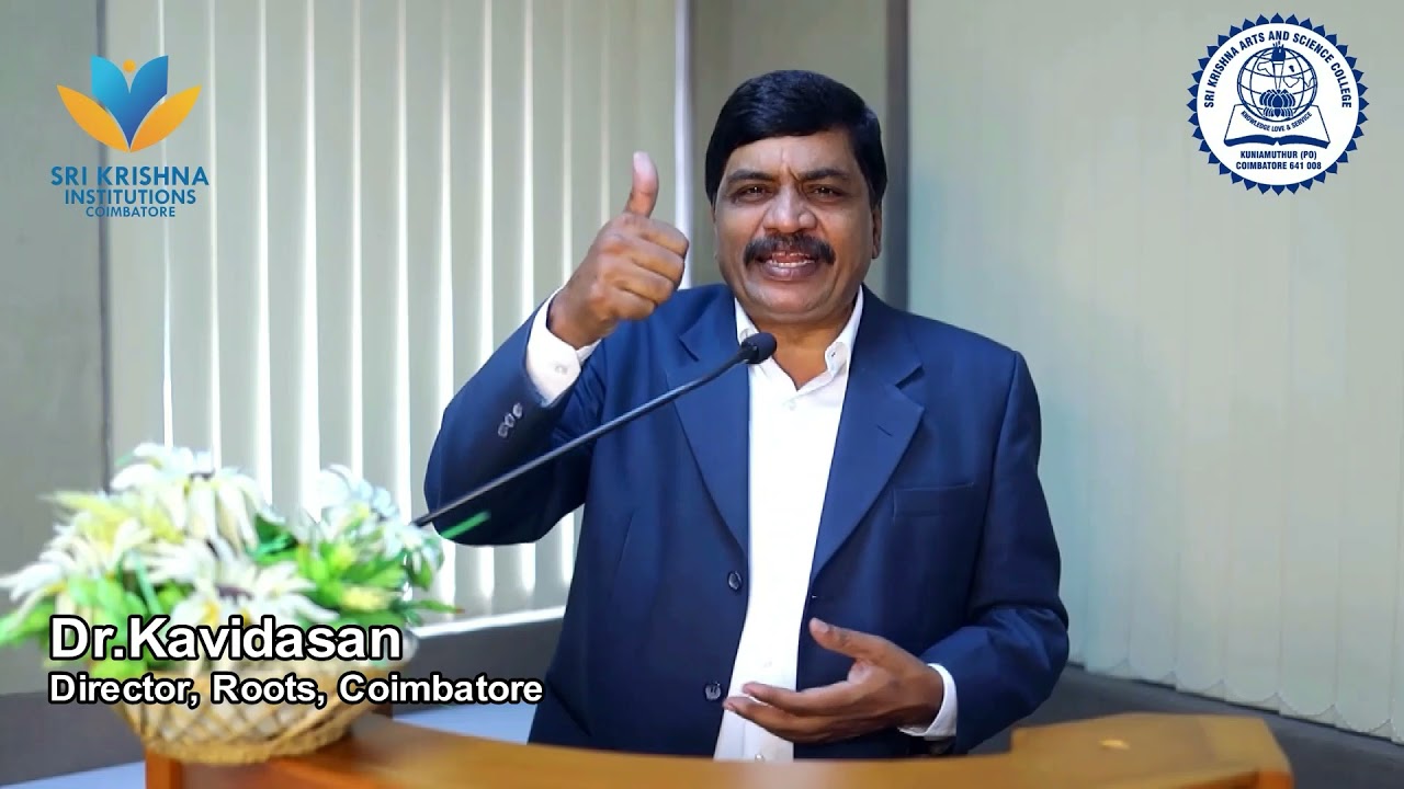 Dr.Kavidasan Speech at SKASC UG Orientation - 2021 - YouTube