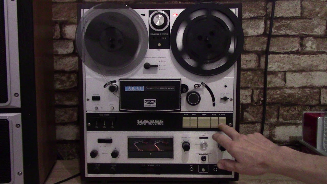 Akai GX-365 небольшой тест - YouTube