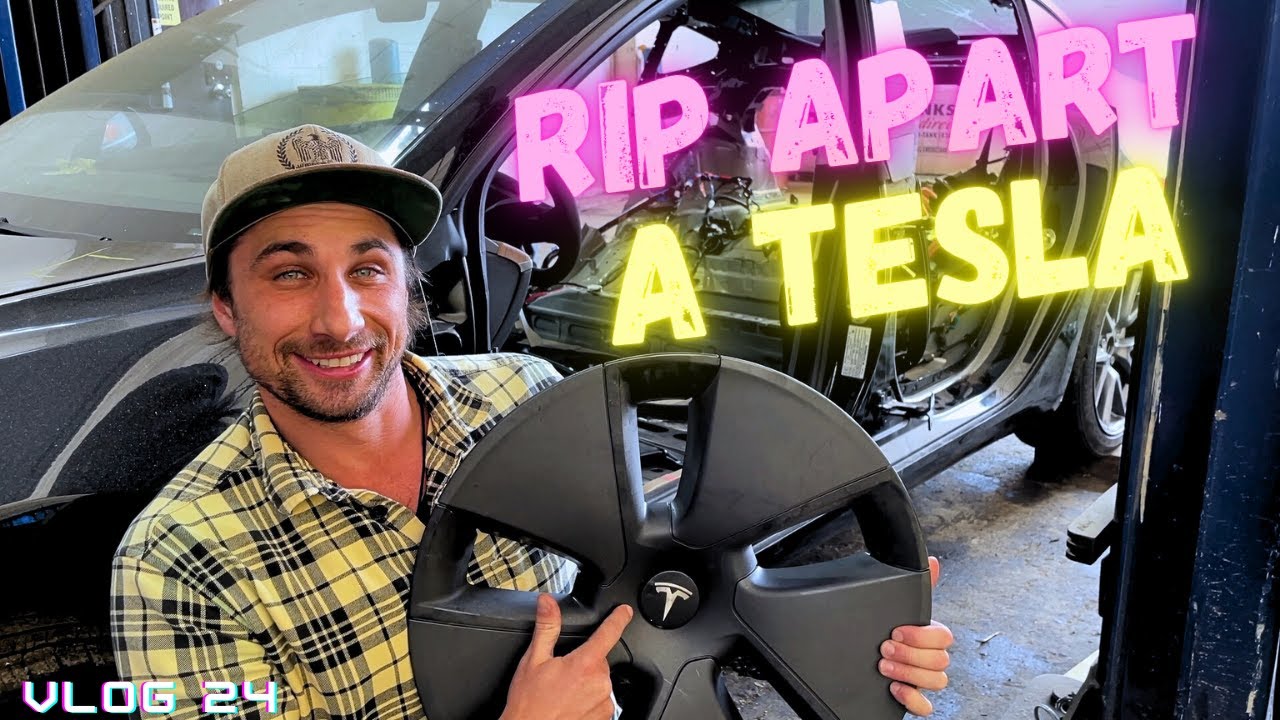 SHOCKING!!! Ripping Apart A TESLA (Vlog 24) - YouTube