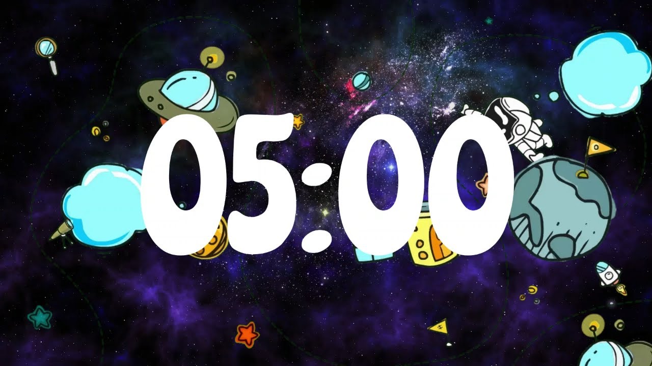 5 Minute Timer with Music for Kids! Countdown Videos! - YouTube
