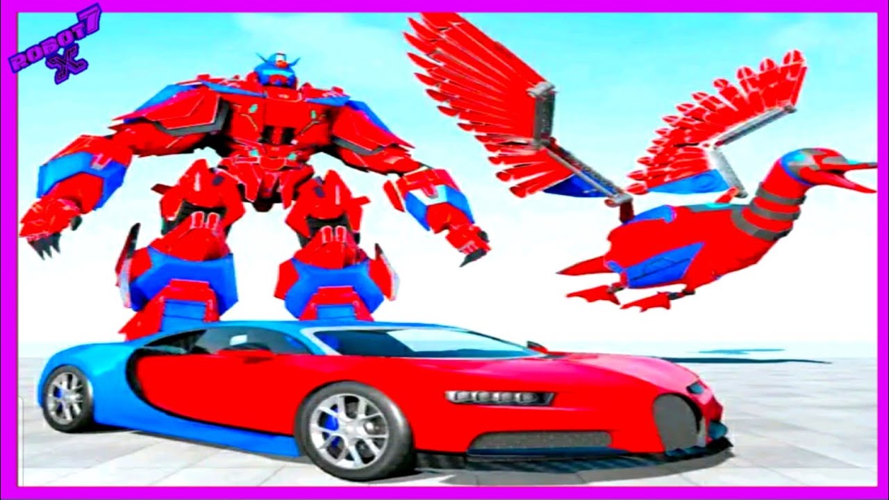 Duck Robot Car Transform Games - Robot Games Android gameplay - YouTube