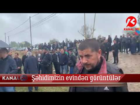 Bu gün şəhid olan Elşən Məmmədovun evindən görüntülər.. Tovuz əhalisi şəhidini gözləyir !