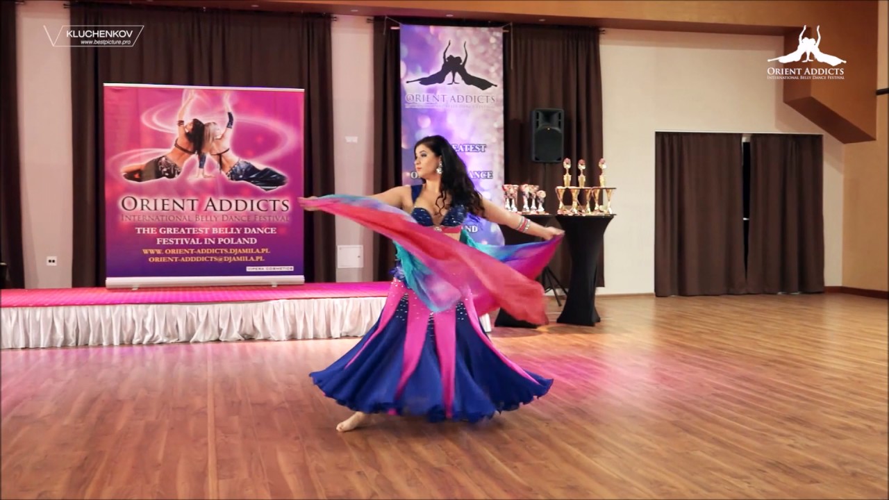 NAILAH - 2nd place winner "Yearning" BELLY DANCE WITH FAN VEILS - YouTube