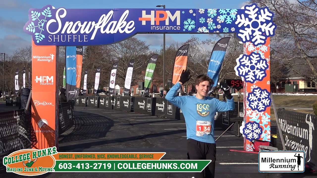 Finish Line from the 2021 Snowflake Shuffle - YouTube