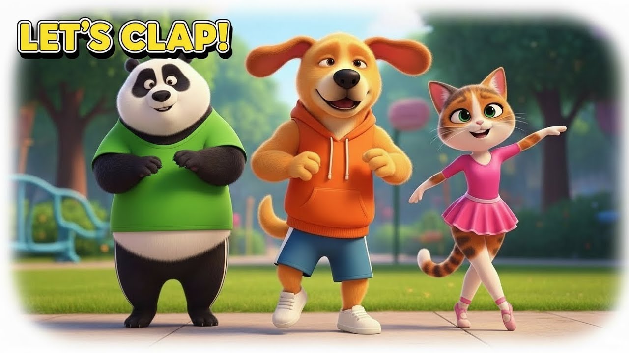 Clap, Jump & Dance! Fun Action Song for Kids | Teo & Friends - YouTube
