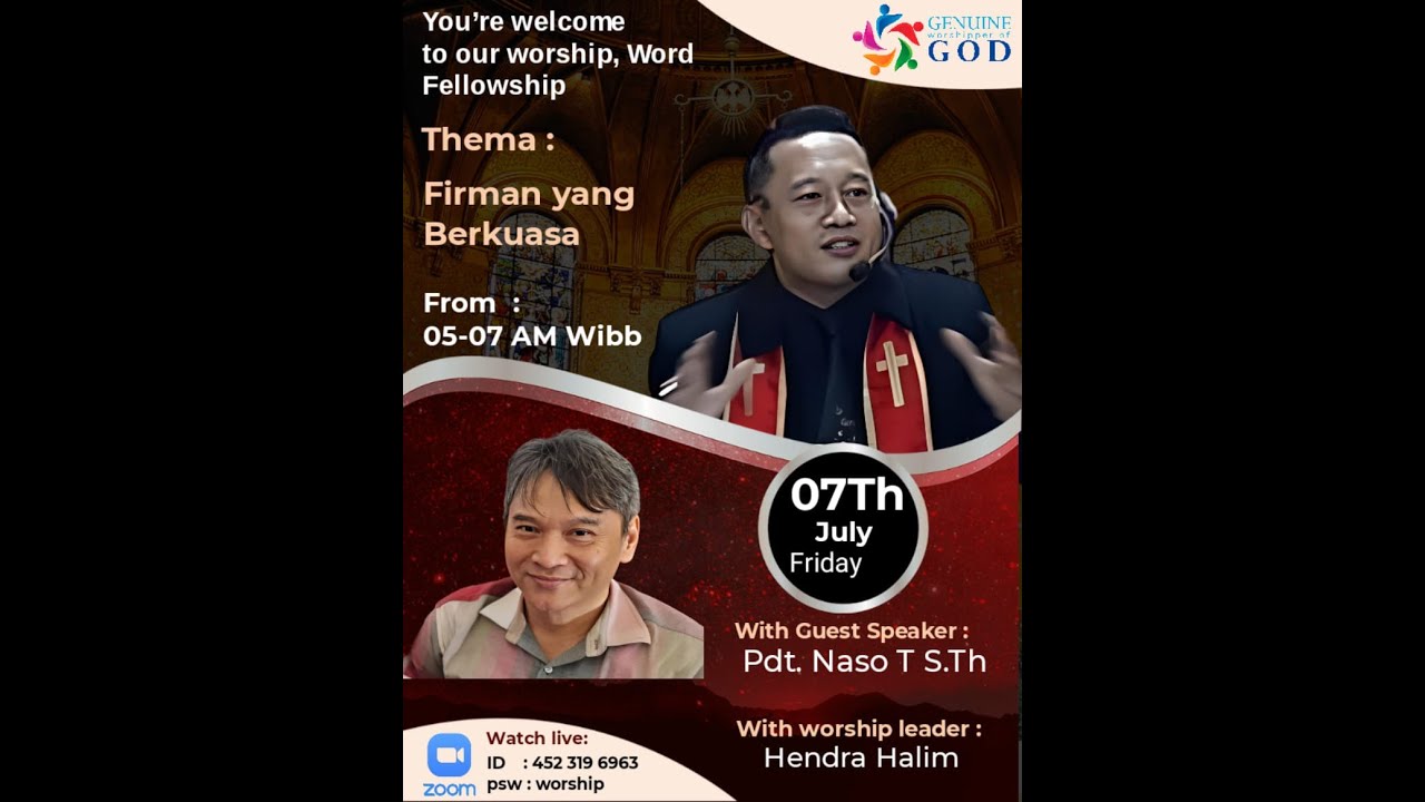 Firman yang berkuasa, Pdt. Naso T, S.Th, , Worshiper Hendra Halim - YouTube