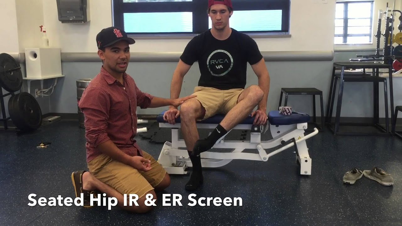 Seated Hip Screen with Voodoo Floss Mobilization for Improved Hip IR ...